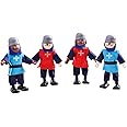 Bigjigs Toys Medieval Wooden Toy Knights - 4 Knights Doll Set for ...