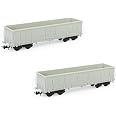 Evemodel 2 Set Spur H0 1:87 Hochbordwagen Modell Eisenbahn Güterwagen ...
