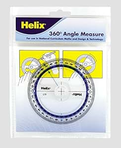 Helix Angle Measure Protractor 360 Degree - Assorted Colours: Amazon.co ...