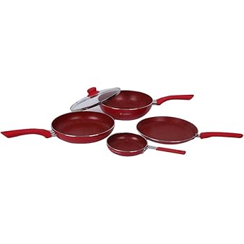 Buy Wonderchef Royal Velvet Induction Base Aluminium Cookware Set With ...