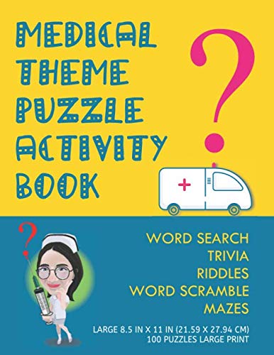 Medical Theme Puzzle Activity Book: 100 Multiple Choice Trivia ...