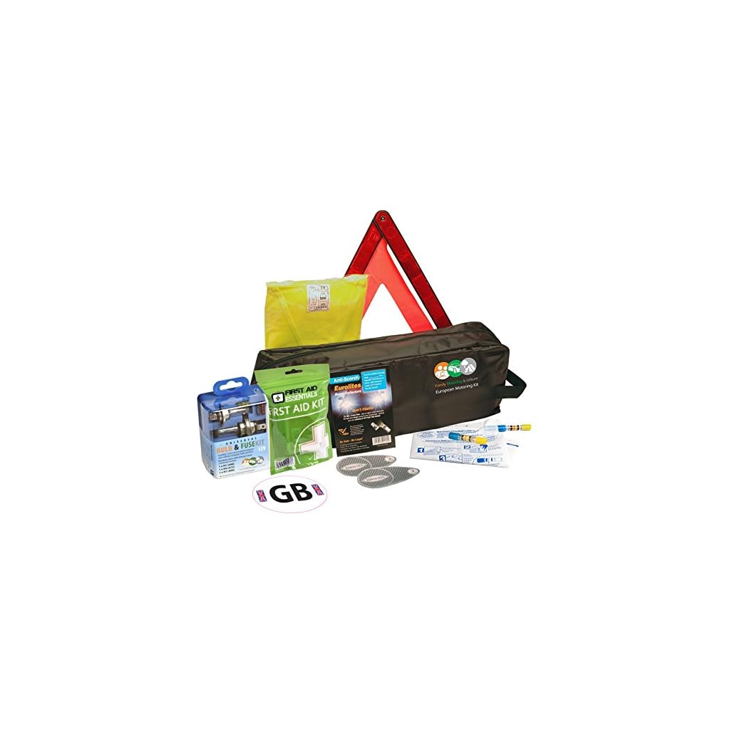 Family Motoring & Leisure 8 Piece European Travel Kit for Driving ...
