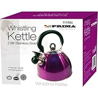 Prima 2.5L Stainless Steel Whistling Kettle in Cream 11124C Kitchen, 2. ...