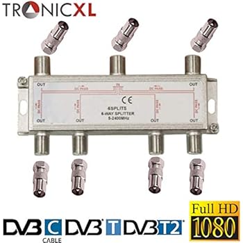Axing BVE 6-01P 6-fach Verteiler Kabelfernsehen CATV: Amazon.de: Elektronik