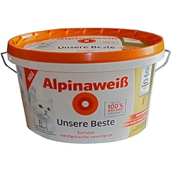 ALPINA Innenfarbe Das Original, Alpinaweiß 10L 10 l, weiß: Amazon.de ...