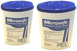 Probe Wipes 2 x 70 Pocket Sized TUBS - Microsafe antibacterial ...