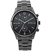 Titan Neo Splash Quartz Multifunction Black Dial Metallic Brown ...
