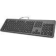 Hama USB Tastatur mit Kabel „KC-700“ anthrazit/schwarz: Amazon.de ...