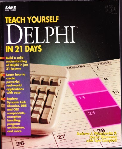 Felip Roy: Sams Teach Yourself Delphi in 21 Days by Wozniewicz (1996) Paperback PDF Online