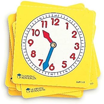 Learning Resources 10cm Geared Mini-Clocks: Amazon.co.uk: Toys & Games