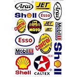 Sponsor Racing Decal Sticker Tuning Racing Sheet Size: 27 x 18 cm for ...