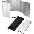 Camp Stove Windshield - 12 Plates Foldable Outdoor Camping Cooker Wind ...