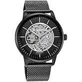 Titan Mechanical Skeleton Automatic Midnight Blue Dial Metallic Blue ...