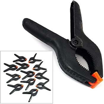 Pack of 12 Large Heavy Duty 6" Plastic Spring Clamps: Amazon.co.uk: DIY ...