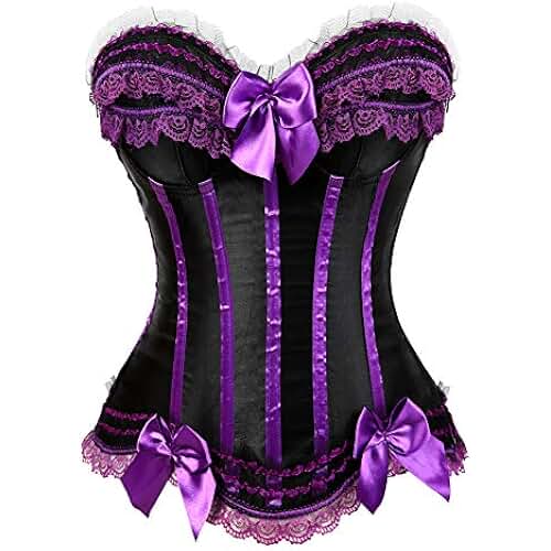 Amazon.co.uk: purple basque