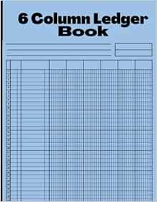 6 Column Ledger Book ||Simple Accounting Ledger Book for Bookkeeping ...