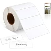 1000 Sticky Labels, Self-Adhesive Address Labels, Blank White Labels on ...