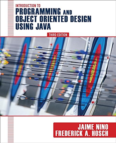 Amazon.fr - Introduction to Programming and Object–Oriented Design Using Java - Niño, Jaime ...