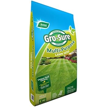 Gro-Sure Aqua Gel Coated Smart Grass Lawn Seed, 80 m2, 3.2 kg: Amazon ...