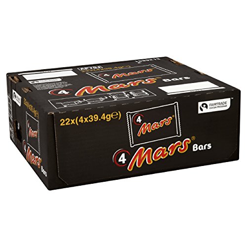 Mars Chocolate Bar Multipack, 4 X 39.4 G | HalalCandyUK