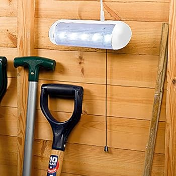 Solalite 5 LED Solar Powered Rechargeable Garage Greenhouse Shed Light ...