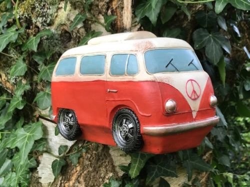 Garden Mile® Novelty VW Campervan Garden Bird House Highly Detailed ...