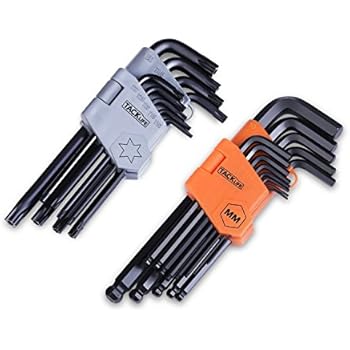 WORKPRO W022011A Hex Key Set, Metric/Imperial Allen Keys Set, Combined Long Arm Hexagon Key Set ...