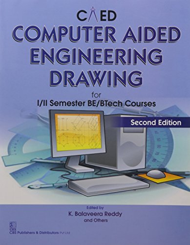 Buy Caed Computer Aided Engineering Drawing For 1/11 Semester Be/Btech ...
