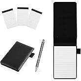FINEASY Mini Blocco Note A7 con Penna in Metallo e 50 Fogli a Righe ...