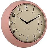 Bernhard Products Retro Wall Clock 9.5 Inch Pink Kitchen 50's Vintage ...