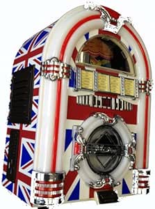 USB CD Rock Mini Union Jack CD Player / Radio Jukebox: Amazon.co.uk: TV
