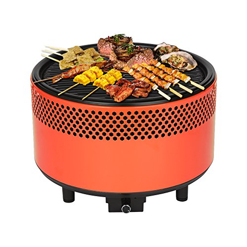 Kbabe Holzkohlegrill Ø 34cm rauchfrei (Orange) - Holzkohlegrill ...
