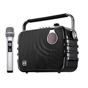 NEFFICAR Wireless Party Karaoke Mike Voice Amplifier with Bluetooth ...