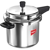 Buy Impex 3, 5 Litres Stainless Steel Pressure Cookers Induction Base ...