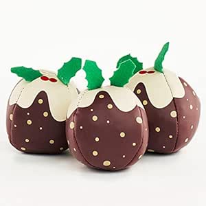 Novelty Christmas Puddings Juggling Balls: Amazon.co.uk: Toys & Games