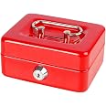 Small Cash Box with Lock and Coin Slot for Kids, Parrency Small Lock ...