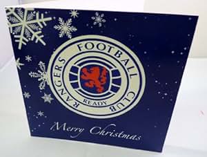 Rangers FC snowflake Christmas card: Amazon.co.uk: Office Products