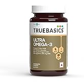 TrueBasics Omega 3 Fish Oil (60 Capsules) | Triple Strength with 1150mg ...