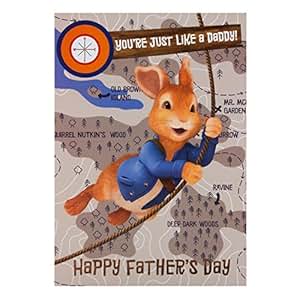 Hallmark Peter Rabbit Father's Day Card 'Like A Daddy' - Medium: Amazon ...