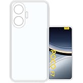 CaseKart Back Cover for Poco F7 5G (Silicone Clear Shockproof Case with ...