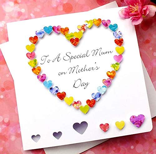 Hand Made Mother's Day Card - To A Special Mum - Colourful 3D Handmade ...