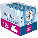 Andrex Moist Fresh Washlets Tub 42 Sheets - Pack of 6: Amazon.co.uk ...