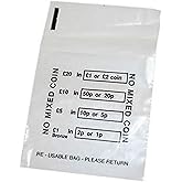 bag it Plastics Coin Bags/Cash Bags - Pack of 150 Durable Plastic Money ...