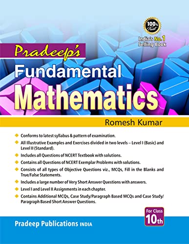 Pradeep's Fundamental Mathematics for Class 10 (Examination 2022-23 ...