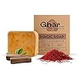 Buy Ghar Soaps Sandalwood & Saffron Magic Soaps For Bath (100 Gms Pack ...