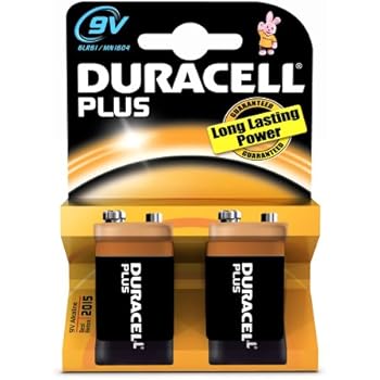 Duracell Plus MN1604 Alkaline 9 V Battery - 2-Pack: Amazon.co.uk ...