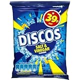Discos Salt and Vinegar Flavour Crisps 28 G (Pack of 44) : Amazon.co.uk ...