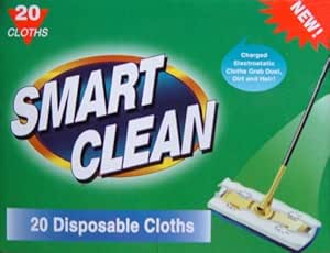Smart Clean Dry Dusting Cloths, to fit Electrostatic Mops - pack of 20 ...