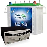 Tata Green Inverter & Battery Combo (Switch ON Pure Sine Wave 1450VA ...