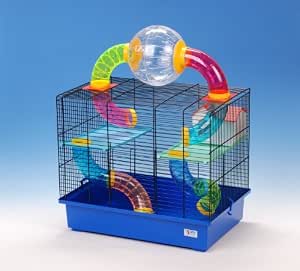 Pet Product Distribution Wire Hamster Cage with House/Wheel/ 2 ...